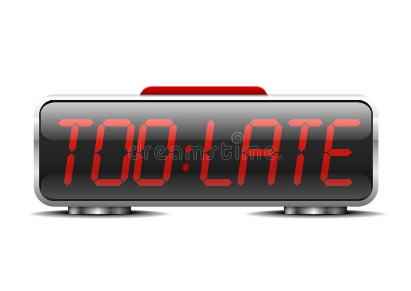 Digital Alarm Clock Set stock vector. Illustration of night - 24416472