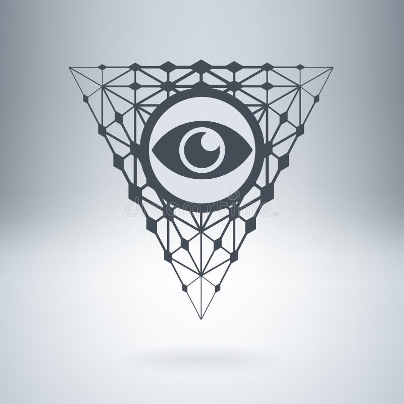 Digital All-seeing Eye Watching You. Digital Vision for Biometric Data ...