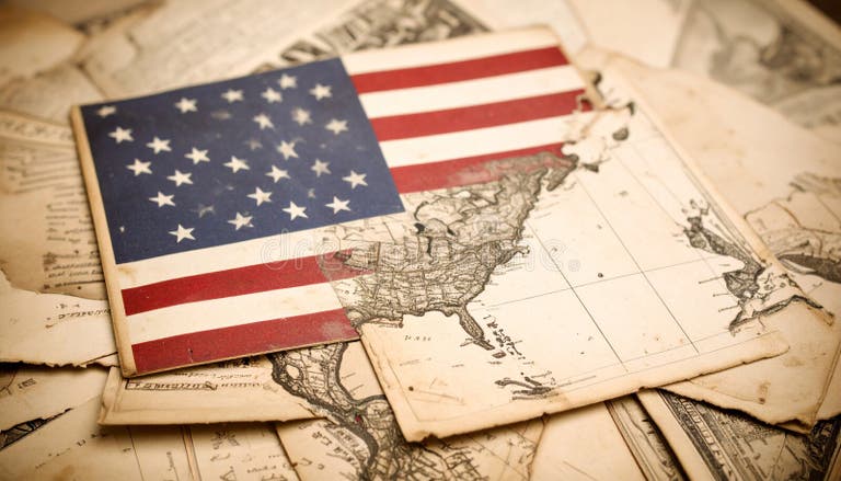 Digital American Flag Transitioning into Tech Pattern . Independence ...