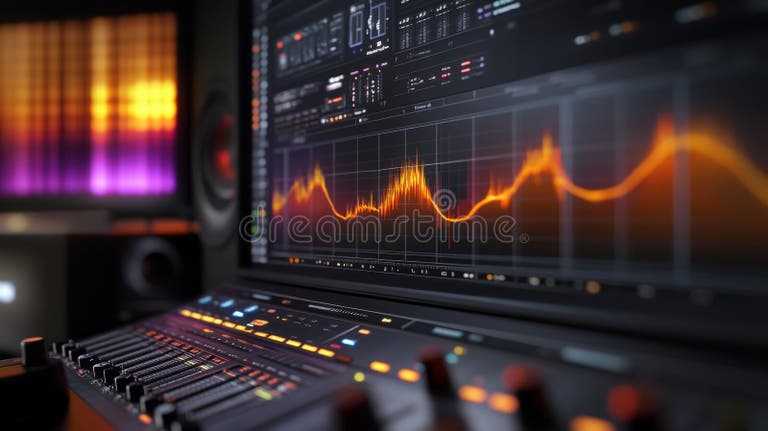 Digital Analog Converter Interface for Audio Signal Processing Stock ...