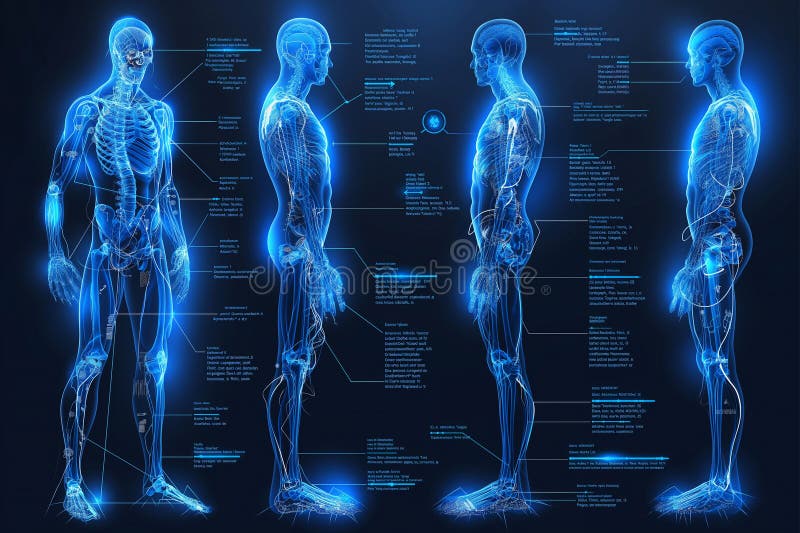 Digital Analysis of Human Body As Future Technology Concept Stock Image ...