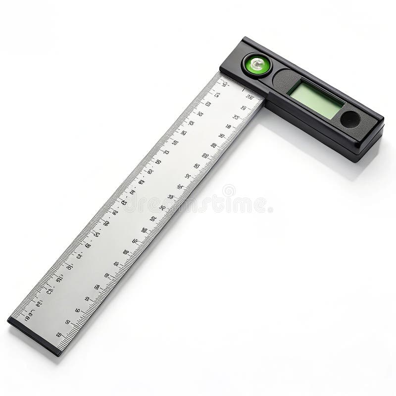 Digital Angle Finder for Measurements Stock Illustration - Illustration ...