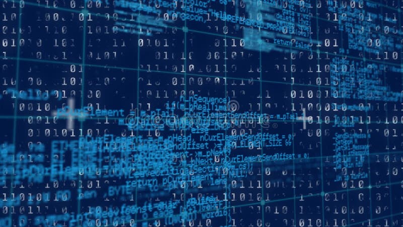 Binary and program codes stock video. Video of code - 147585149