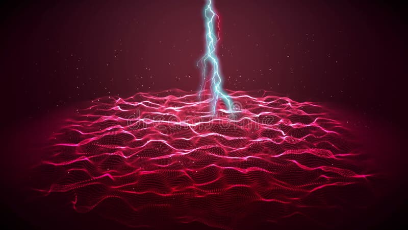 Lightning and Underwater Waves Stock Video - Video of electricity ...
