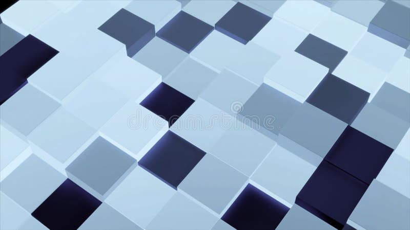 Digital Animation of Blue Rectangles Moving through Screen. Design ...