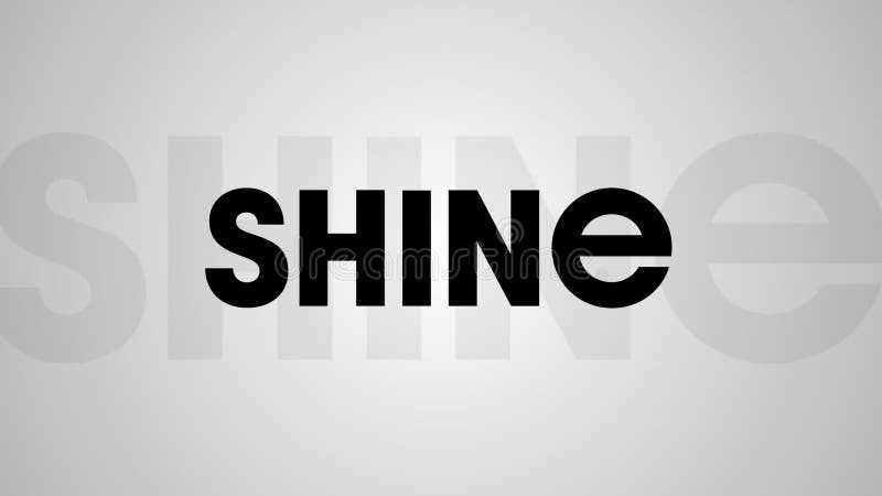 Digital Animation of Circle Expanding Over Shine Text with Shadow ...