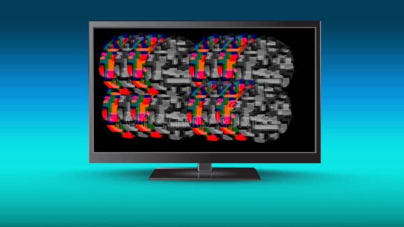LCD Screen with Colorful Static Stock Footage - Video of show ...