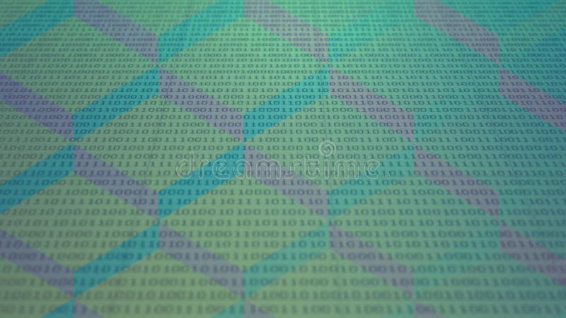 Colorful Binary Code Changing Color Stock Footage - Video of digital, yellow: 140532852