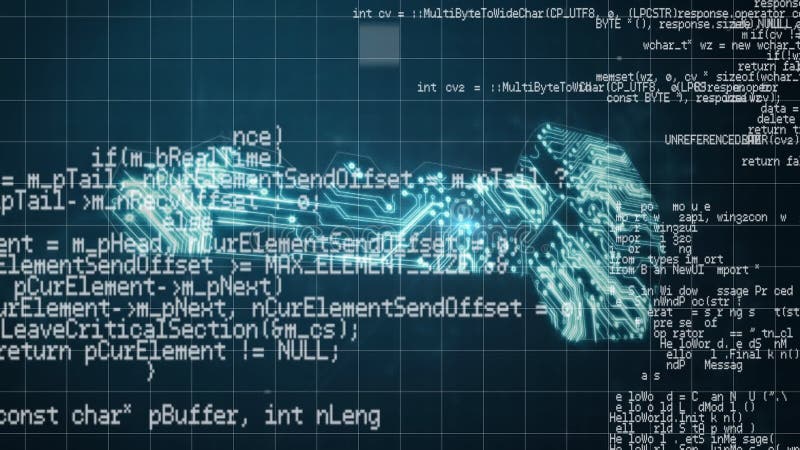 Animation of Online Ai Chat Processing Over City Grid Map Stock Footage ...