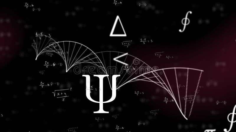 Digital Animation of Dna Structure Spinning Against Mathematical ...