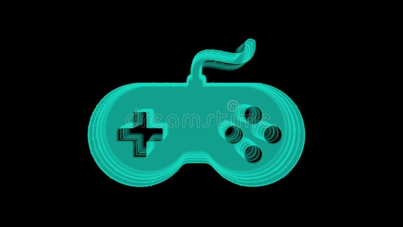 Digital Animation of Gaming Pad Icon. Stock Video - Video of gaming ...