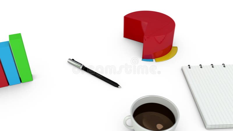 Animation of Graph, Loading Circles, Bars, Changing Numbers, Globe and ...