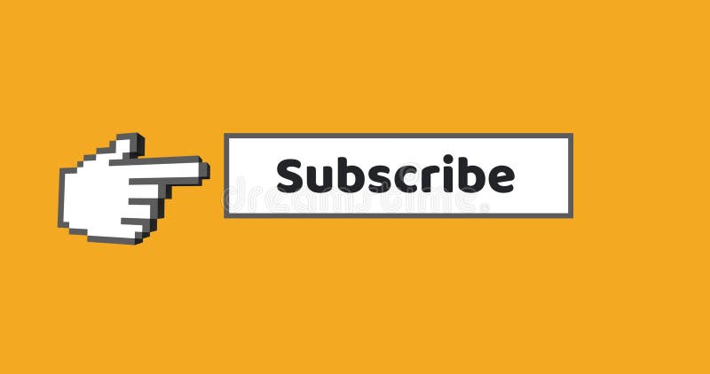 Animated Subscribe Button Click for Social Media in 4k Stock Footage ...