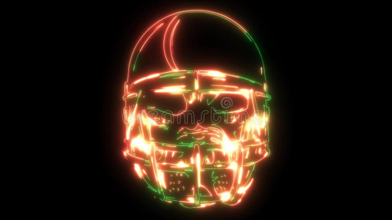 Neon Animation of Angry Pitbull Mascot Stock Video - Video of american ...