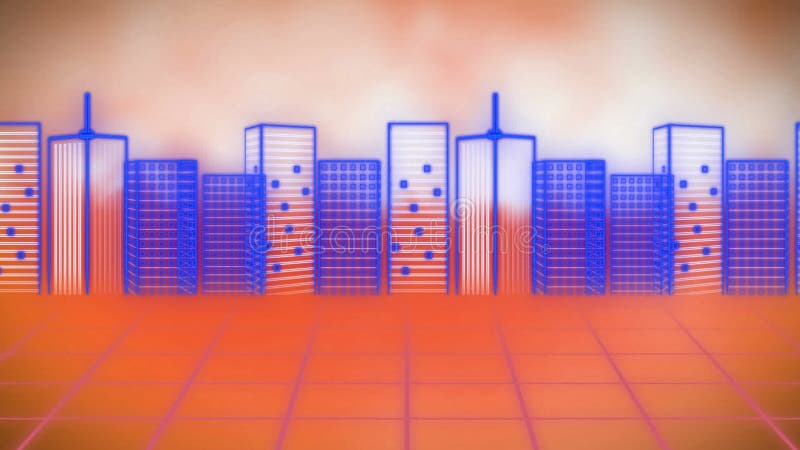 Moving Grid Lines on Blue Background 4k Stock Video - Video of ...