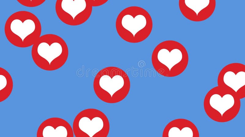 Digital Animation of Multiple Heart Icons Floating Against Blue ... Digital Animation of Multiple Heart Icons Floating Against Blue ...