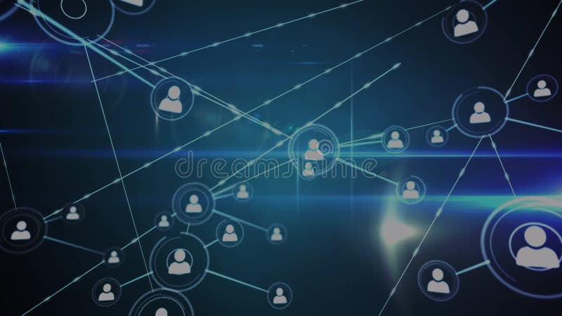 Network of Profile Icons and Data Processing Against Blood Vessels on ...