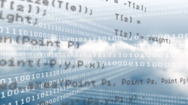 Program and binary codes stock video. Video of datacenter - 149916599