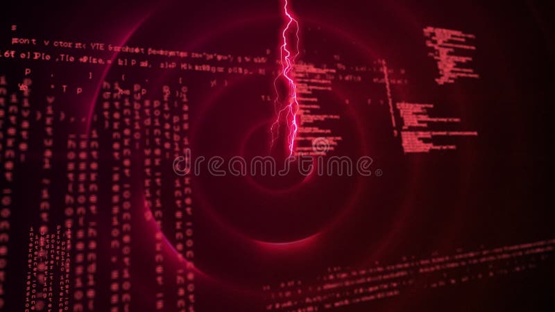 Program Codes and Lightning Stock Video - Video of binary, bright ...