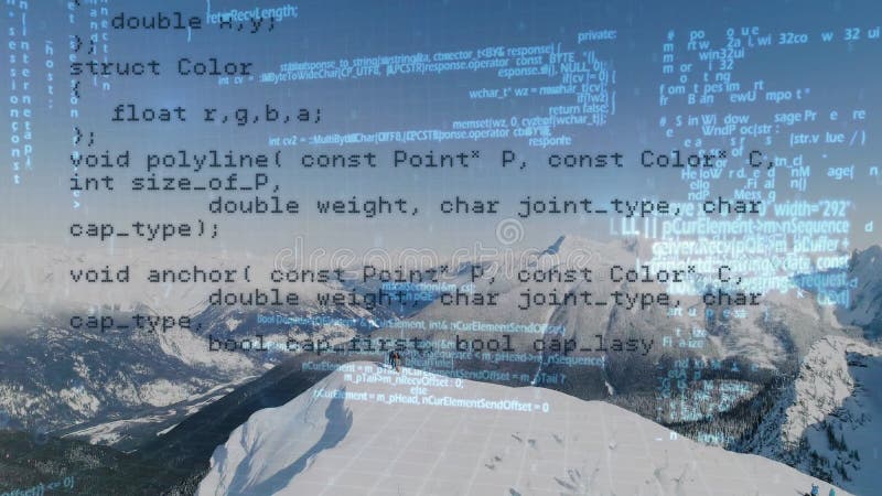 Program codes stock footage. Video of snowy, data, application - 146986644