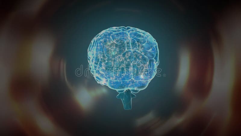 Digital Composite of the Human Brain Stock Footage - Video of medical ...