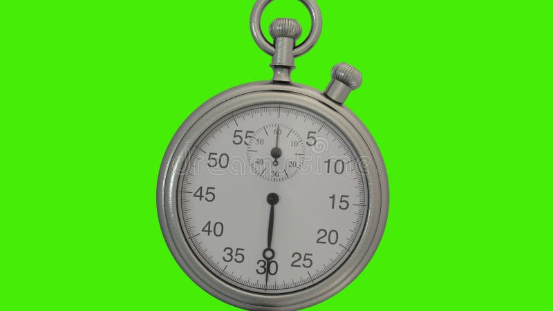 Animation of Stopwatch on Black Background. 30 Seconds Stock Footage ...