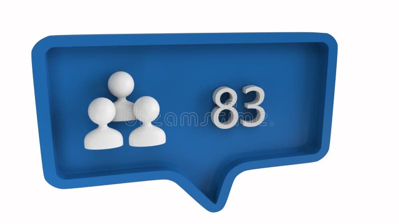 Subscribe Icon with Increasing Count in Social Media Stock Video ...