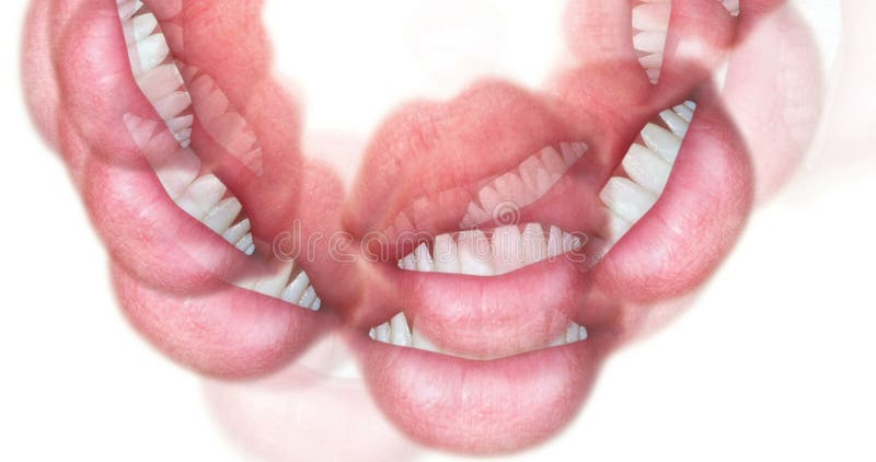 Female Lips Closeup, Studio Light, 3D Render Stock Video - Video of ...