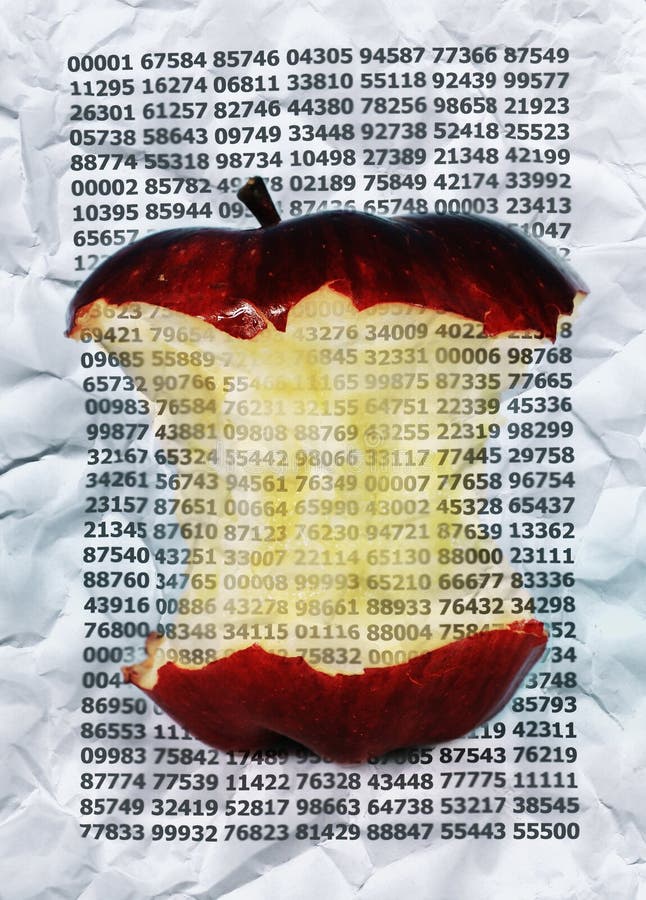 Digital apple stock image. Image of curve, technology - 6762683