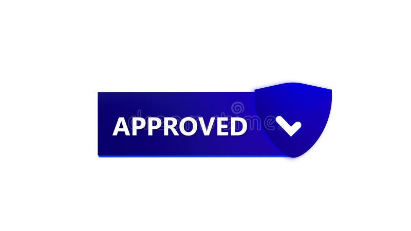 Digital Approval Confirmation Animation. Verified Guarantee with Motion ...