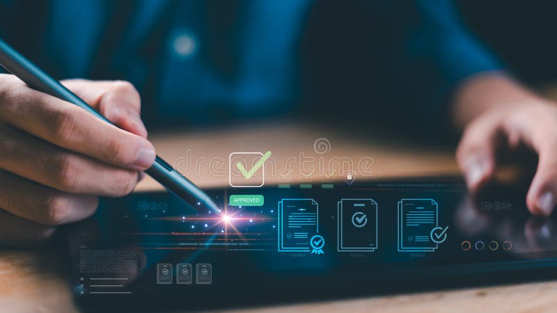 Digital Approval System Representing Secure Authentication, Online Document Verification, and ...