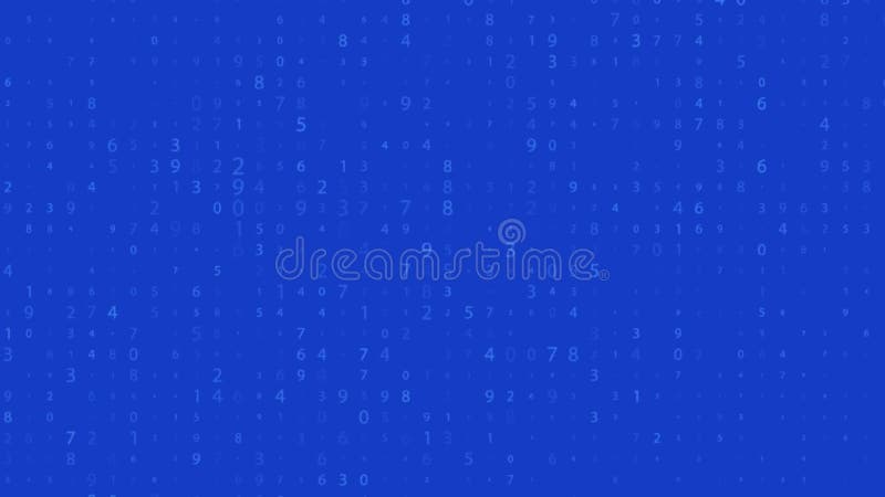 Digital Array. Random Numbers 0 and 9. Video in a Matrix Style Stock Video - Video of finance ...