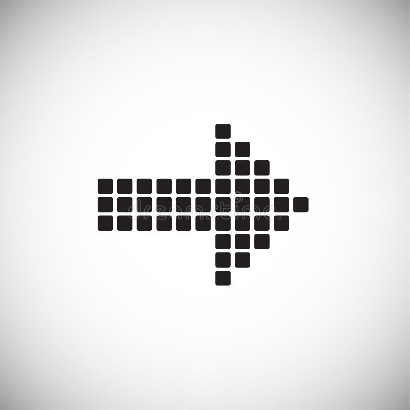 Digital Arrow On White Background Stock Vector - Illustration of ...