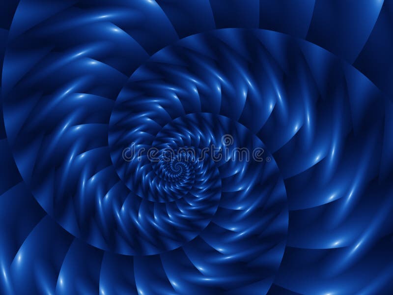 Digital Art Abstract Blue Spiral Background Stock Image - Image of ...