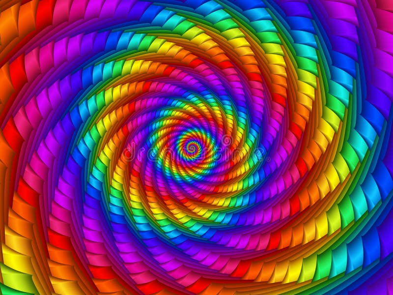 Digital Art Abstract Rainbow Spiral Background Illustration Stock ... Digital Art Abstract Rainbow Spiral Background Illustration Stock ...