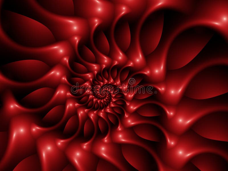 Digital Art Abstract Red Spiral Background Illustrazione di Stock ...