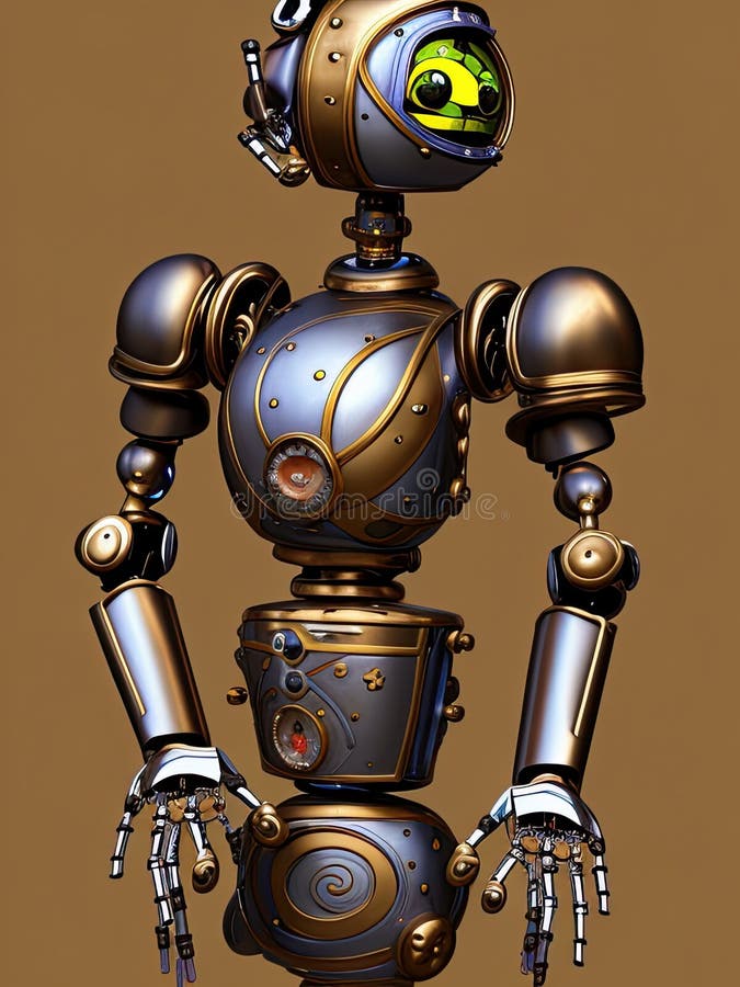 Robot stock image. Image of eggs, cartoon, streetlight - 270501285