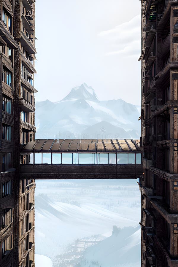 Digital Art Building Background Wallpaper Stock Illustration ...