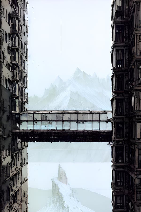 Digital Art Building Background Wallpaper Stock Illustration ...