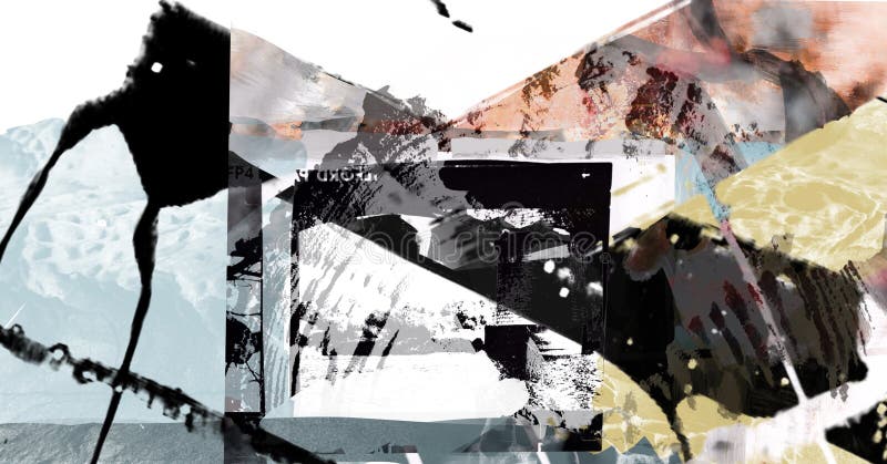 Digital Art Collage for Use As Background or on the Wall in a Room ...