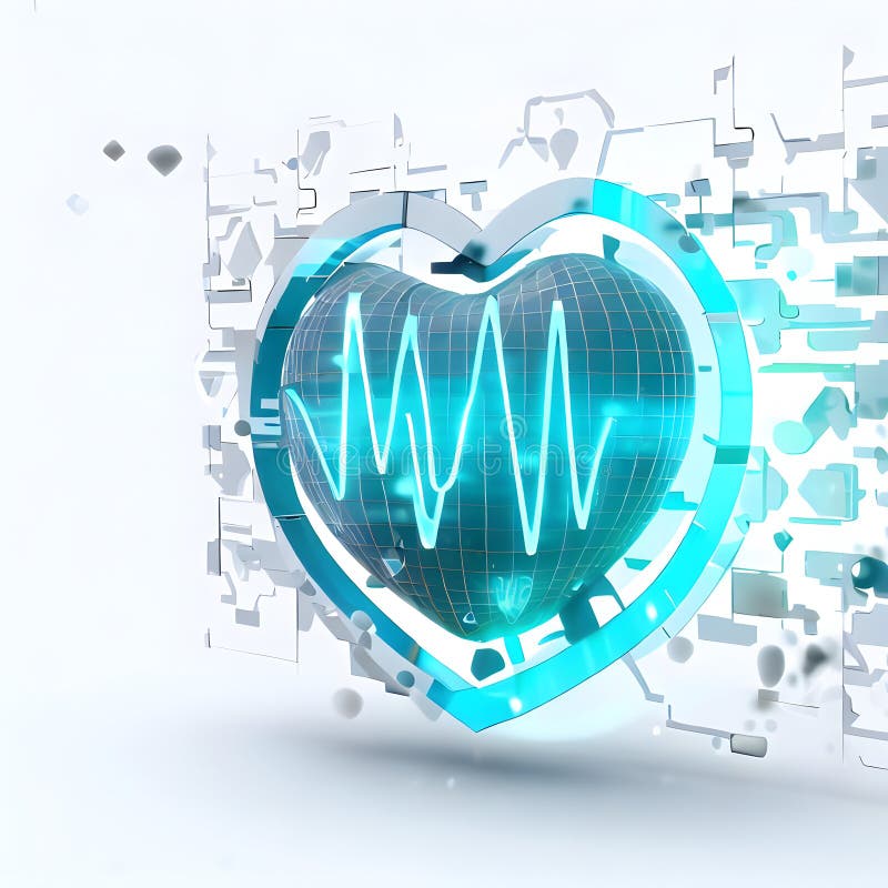 Digital Art Cyber Heart Icon Stock Illustrations – 176 Digital Art ...