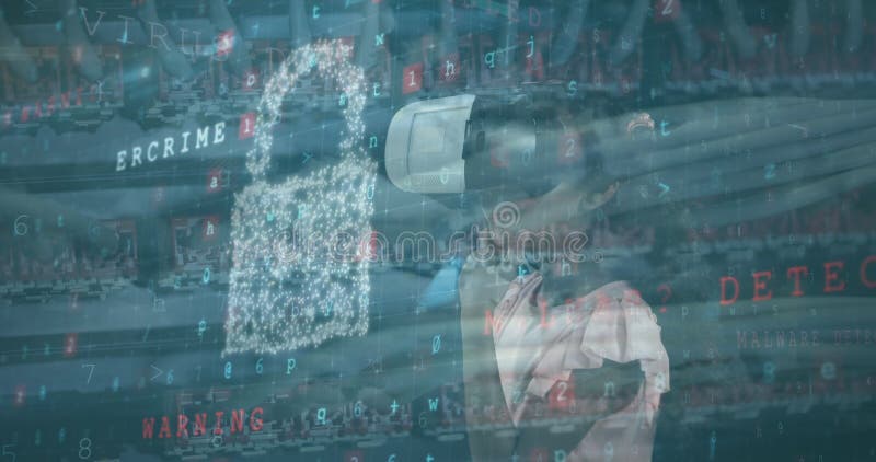 Digital Art Depicts Data Vulnerability and Cyber Threats Stock Photo ...
