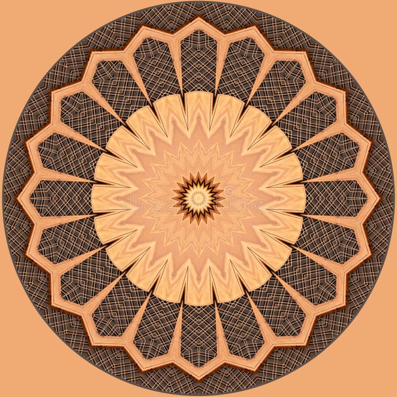 Filigree Wooden Fantasy Structure Stock Illustration - Illustration of ...