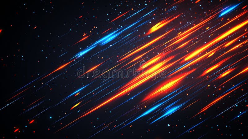 Digital Art Featuring Abstract Speed Lines Set Against a Night ...