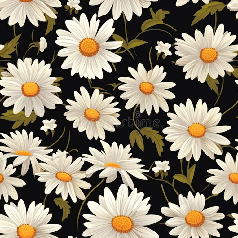 Digital Art with Flyer Design with Modern Daisy Style Stock ...