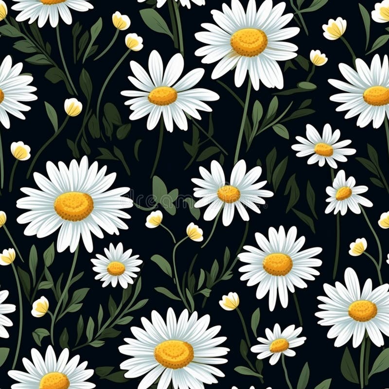 Digital Art with Flyer Design with Modern Daisy Style Stock ...