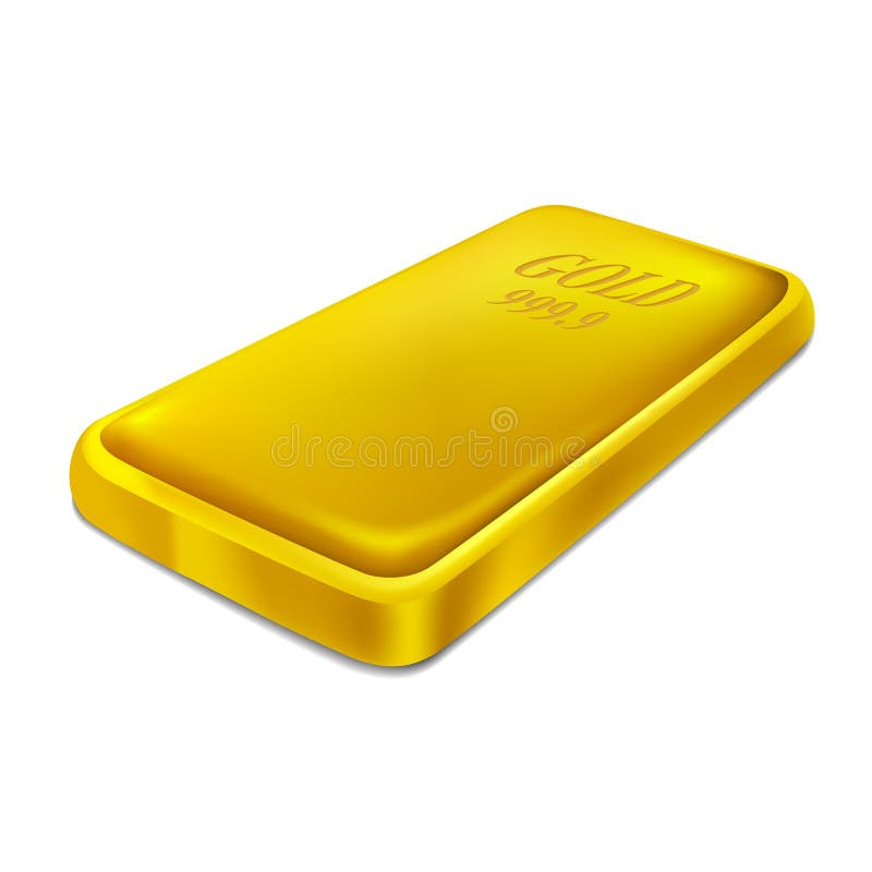 Digital Art Gold Bar Image that are Realistic. Stock Vector ...