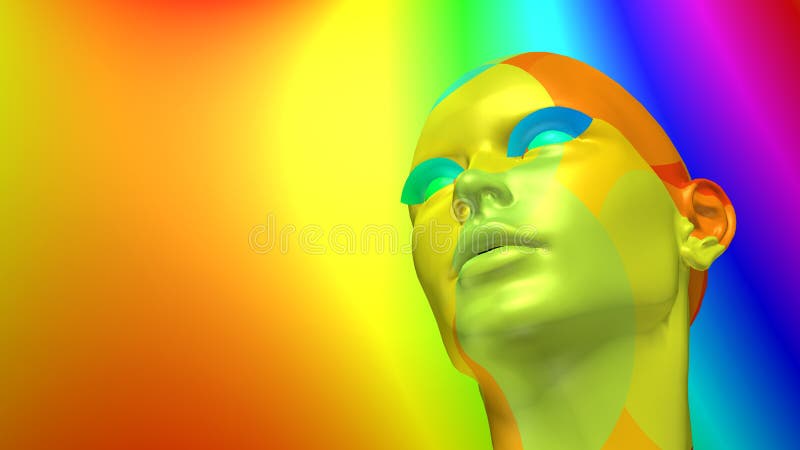 Digital Art - Head of a Woman Stock Illustration - Illustration of ...