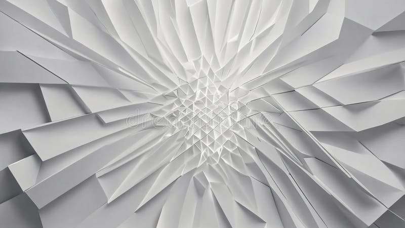 Abstract Geometric Pattern with a Central Focal Point Comprised of ...