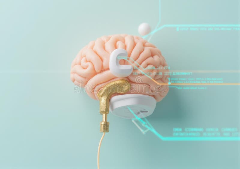 Digital Art and Innovative Brain Interface Technology Lab Close-up ...